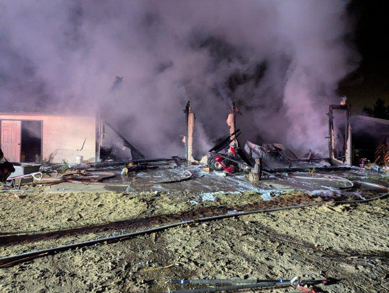 Fire Crews Contain Early Morning Structure Fire in Weld County